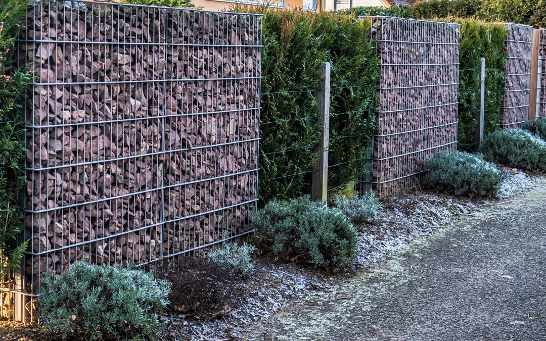 Gabionový plot farebný | Kamenný svet GARDEN TEAM